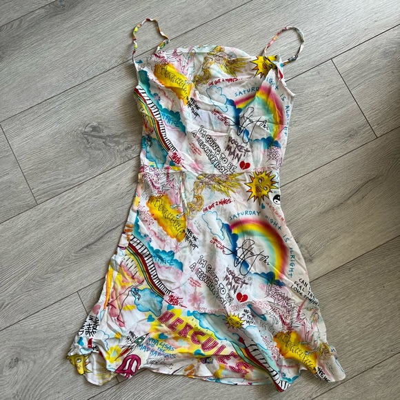 Realisation Par | Dresses | Rare Ralization X Elton John Silk Dress ...